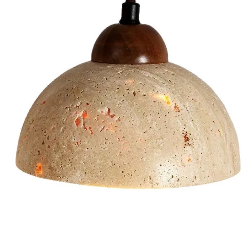 Modern Stone Shade Dome-shaped LED Pendant Lamp Small Chandelier for ...