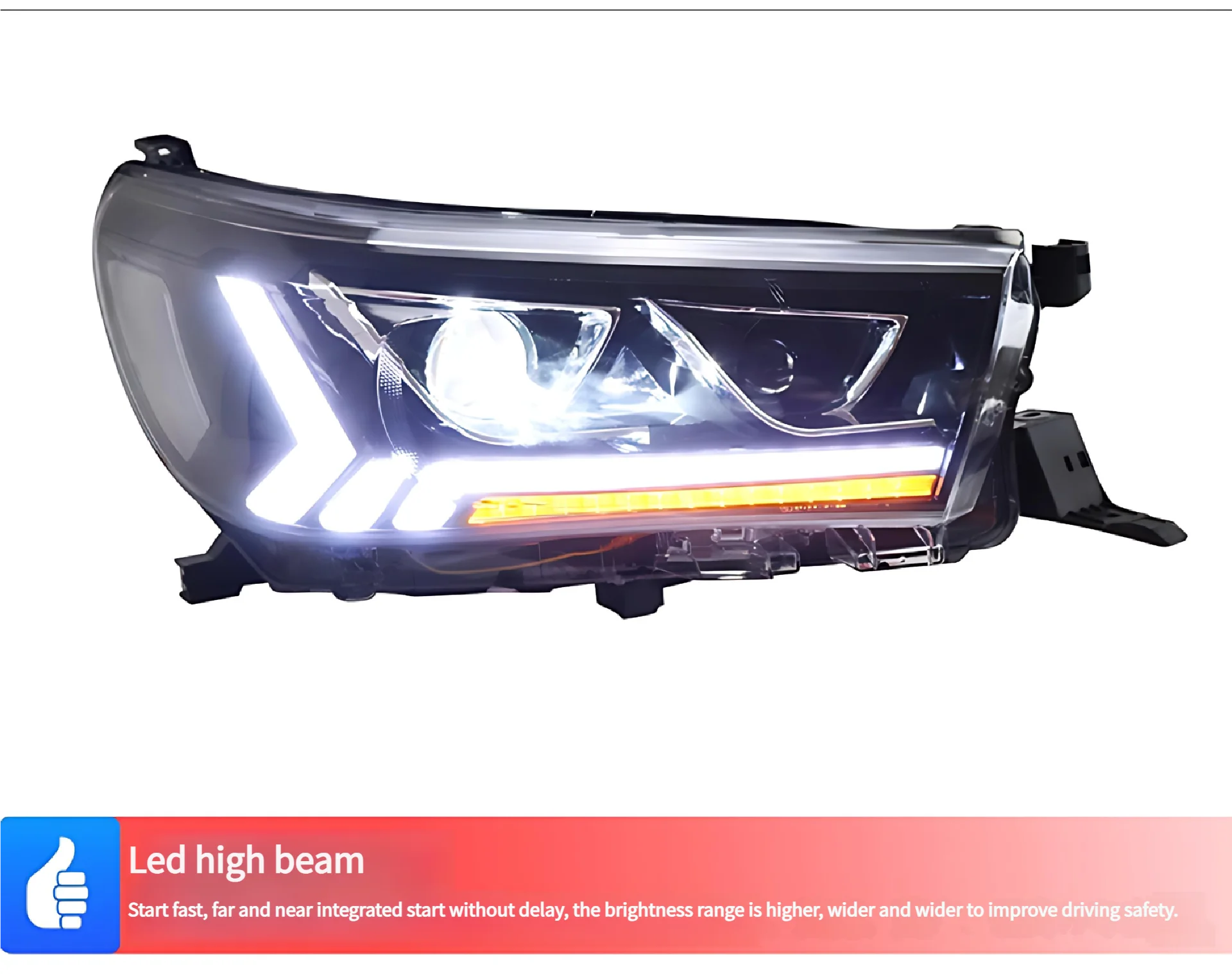 Automotive Lighting System for Toyota Hilux Revo 2015-2020 Head 2 Lens ...
