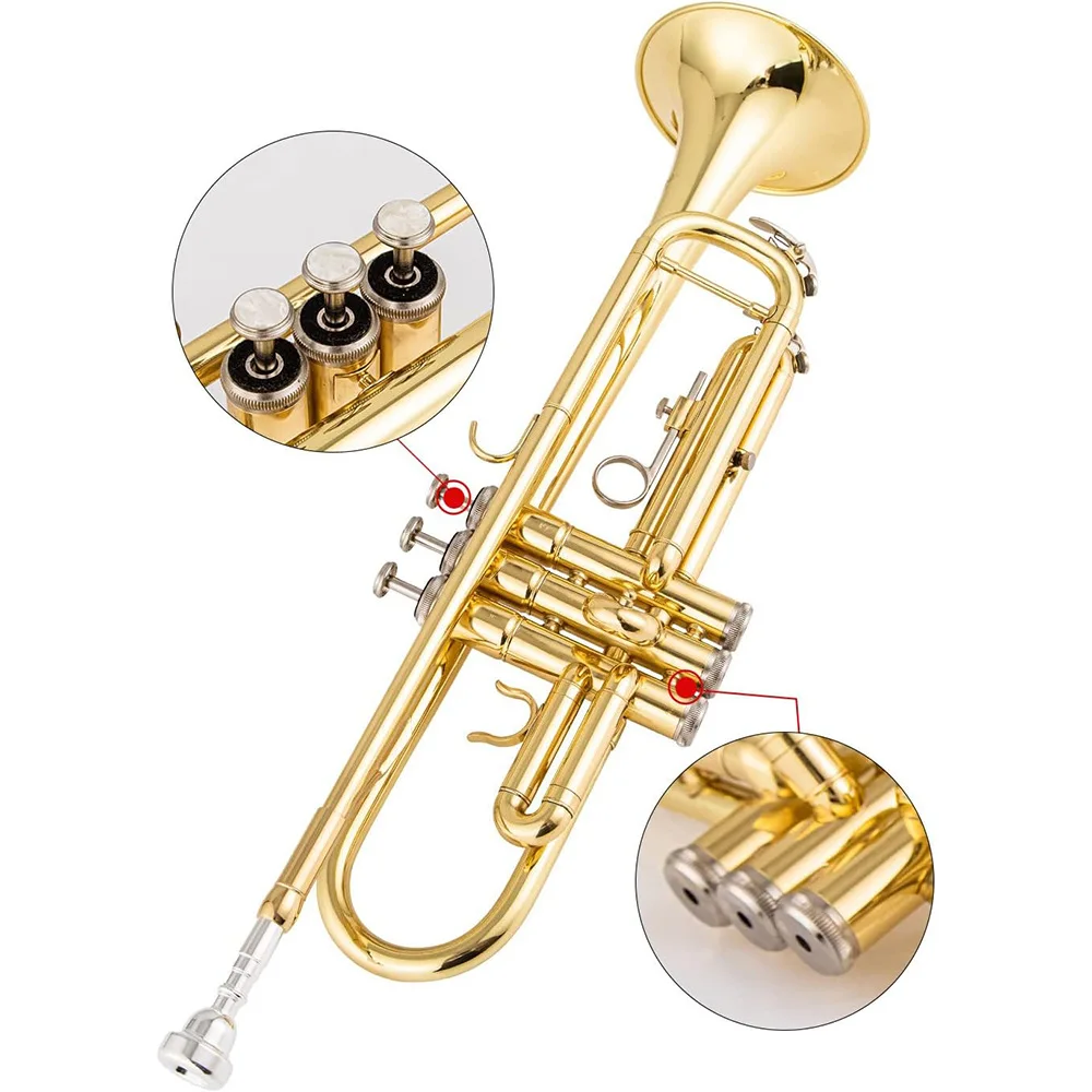 Alibaba.com: Phosphor bronze trumpet with BB key, brass instrument in ...