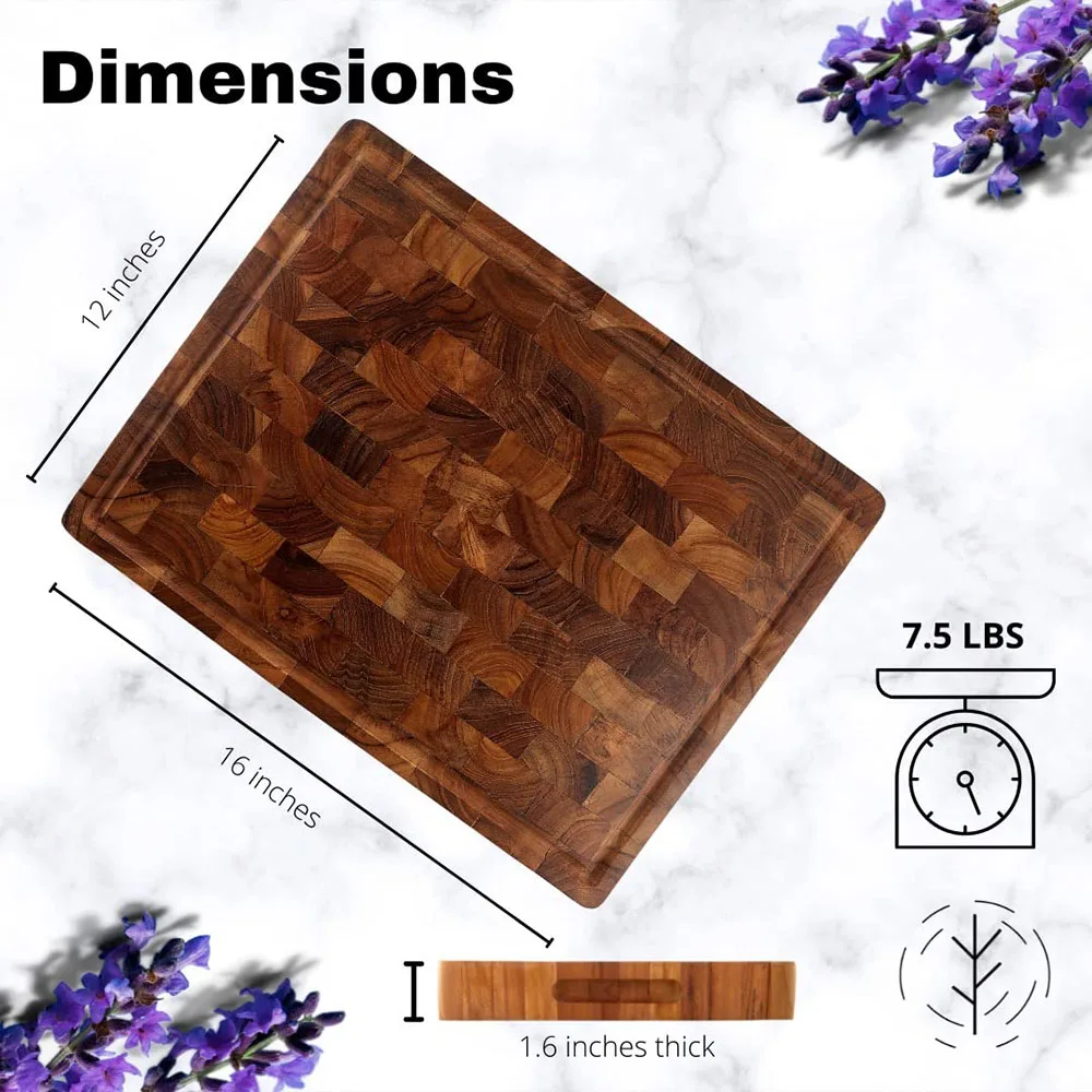 Wholesale Large End Grain Acacia Wood Chopping Blocks