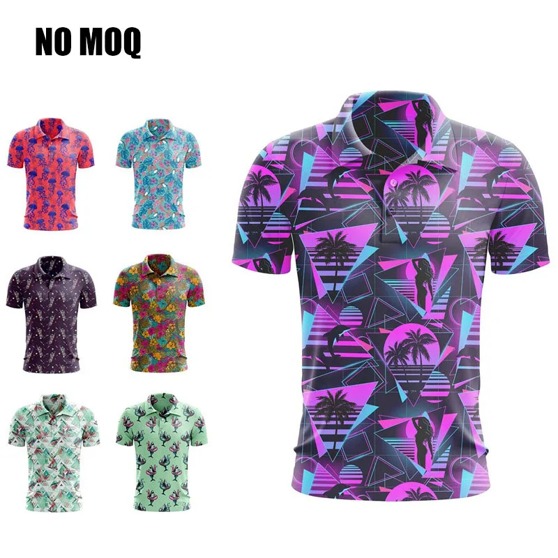 Oem Custom Printed Sublimated Golf Polo T Shirt Golf Polo Shirt ...