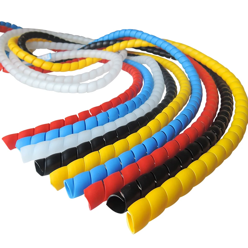 Line Organizer Pipe Plastic Wire Winding Tube 8-40mm Cable Protection ...