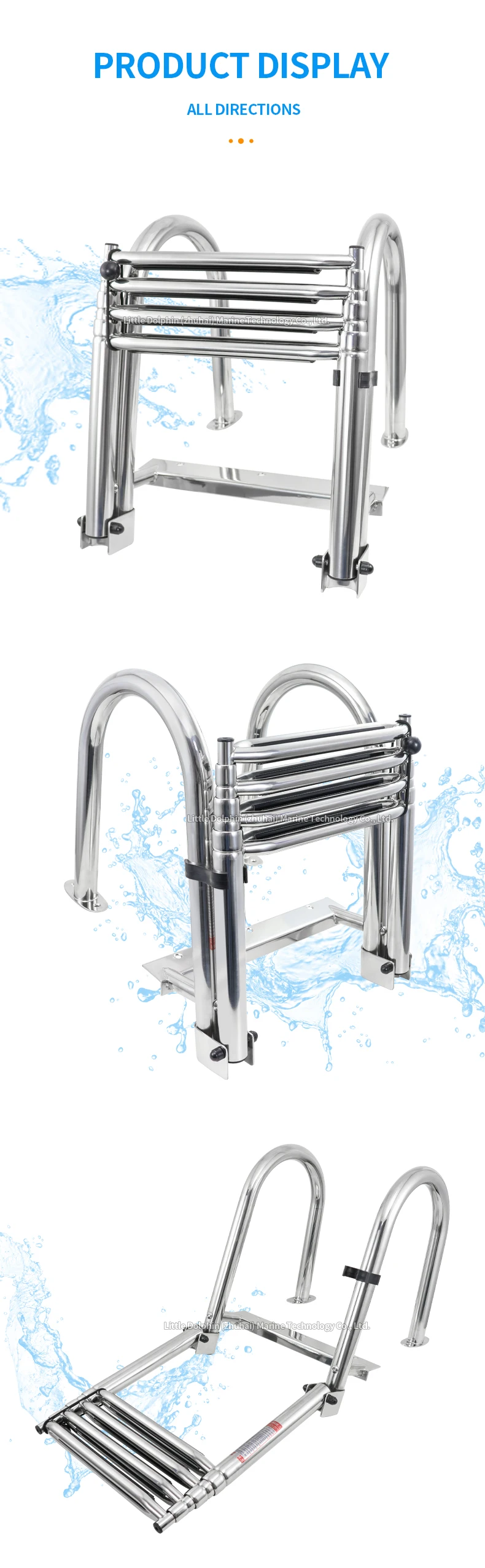 Little Dolphin Boarding Ladder Accessories 316 Stainless Steel ...