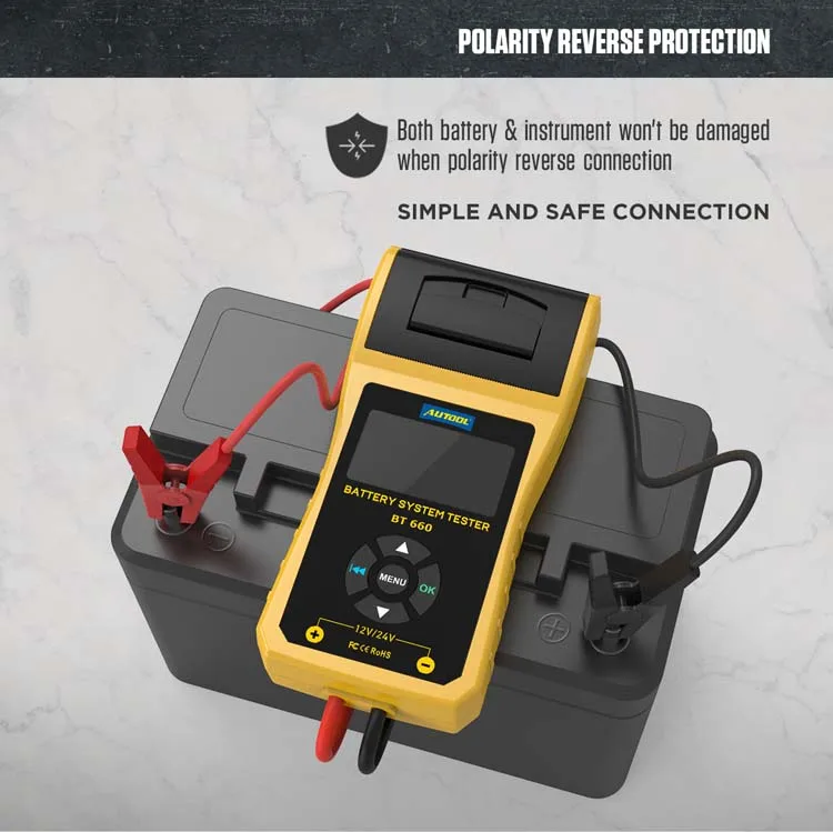 Oem Autool Bt660 12v Data Printing Hybrid Battery Tester Leak Tester Ev ...