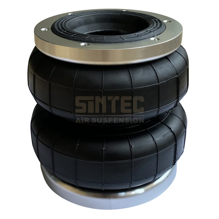 2S70-13F Aluminium Flange Universal Double Convoluted Rubber Suspension ...