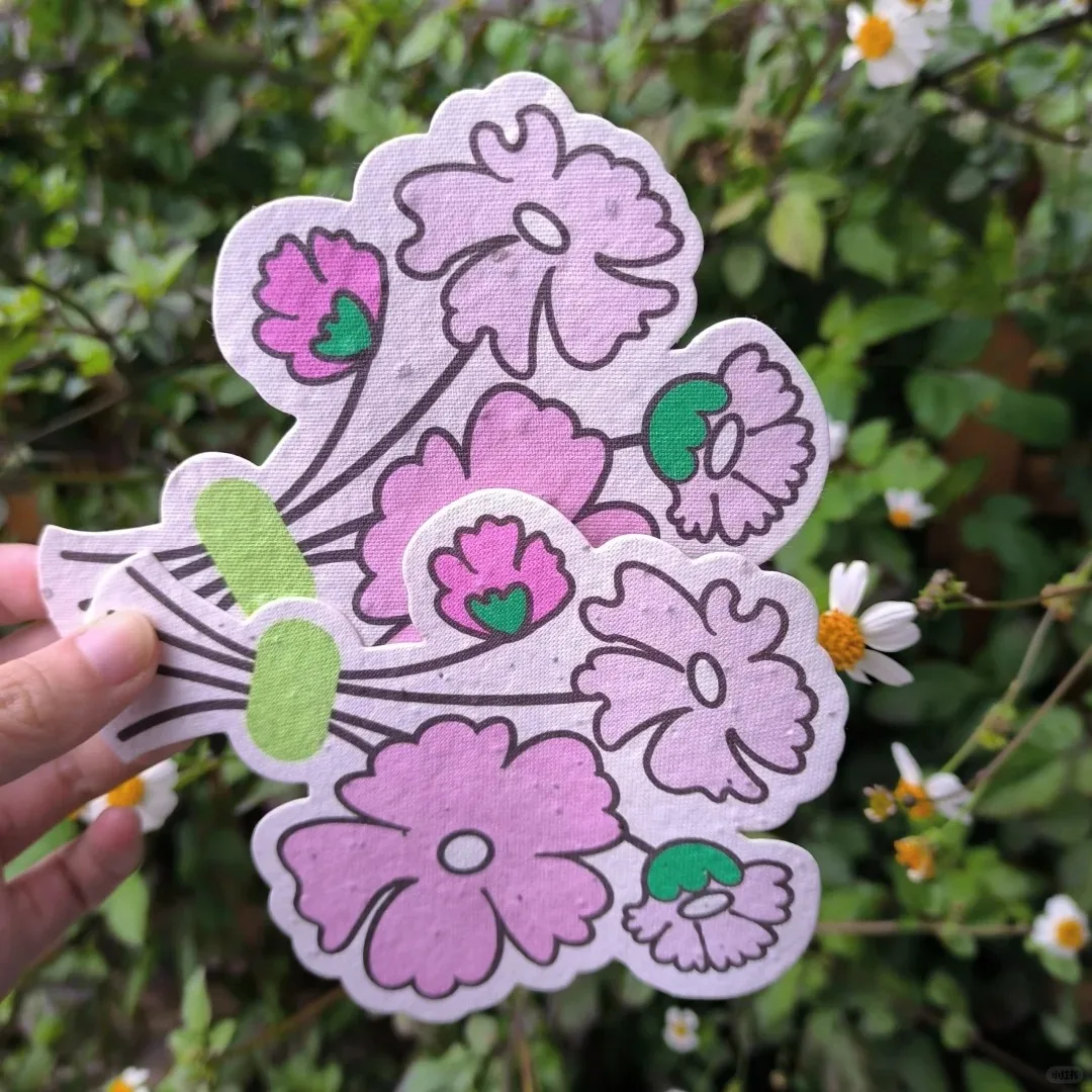 Plantable Seedpaper Card Custom Design Greeting Birthday Eco-friendly ...