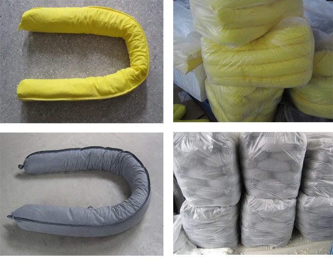 Gray Color Floating Universal Spill Absorbient Booms - Buy Grey ...