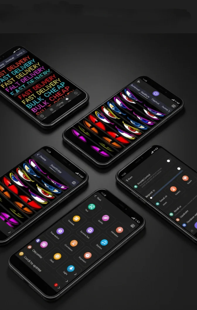 Hot-selling LED Flexible Screen Painted Soft Advertising Sign Smart Car ...