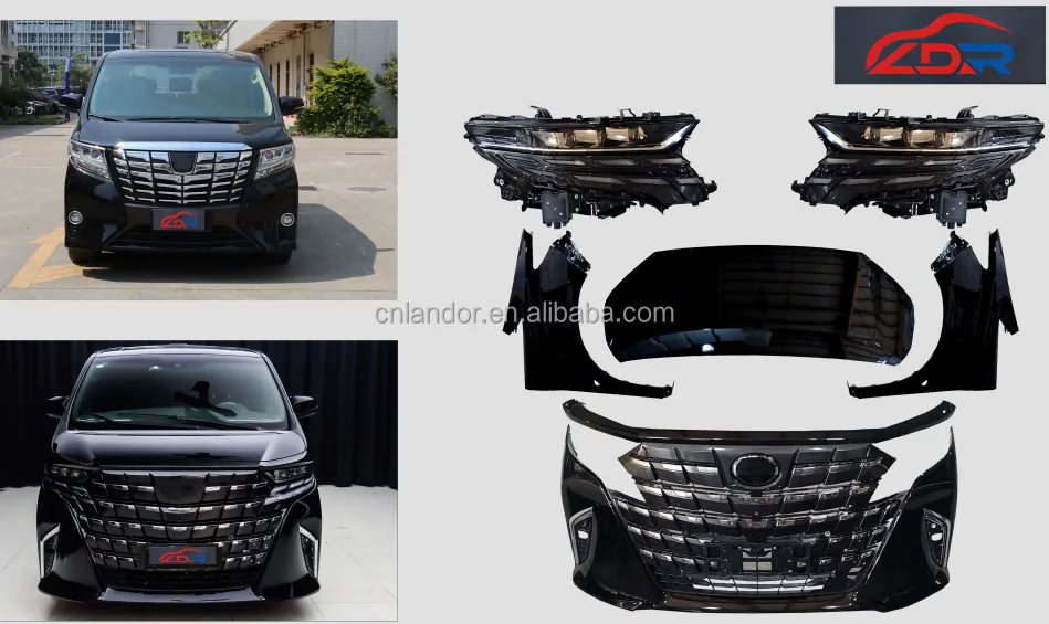 Body Kit for Toyota Alphard 2015-2023 - Upgrade to 2024