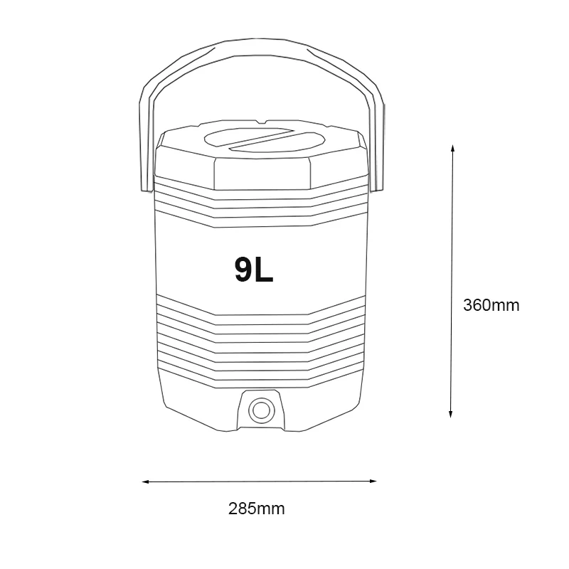 9l Plastic Beer Can Cooler Box For Ice Bucket Ice Chest For Camping ...