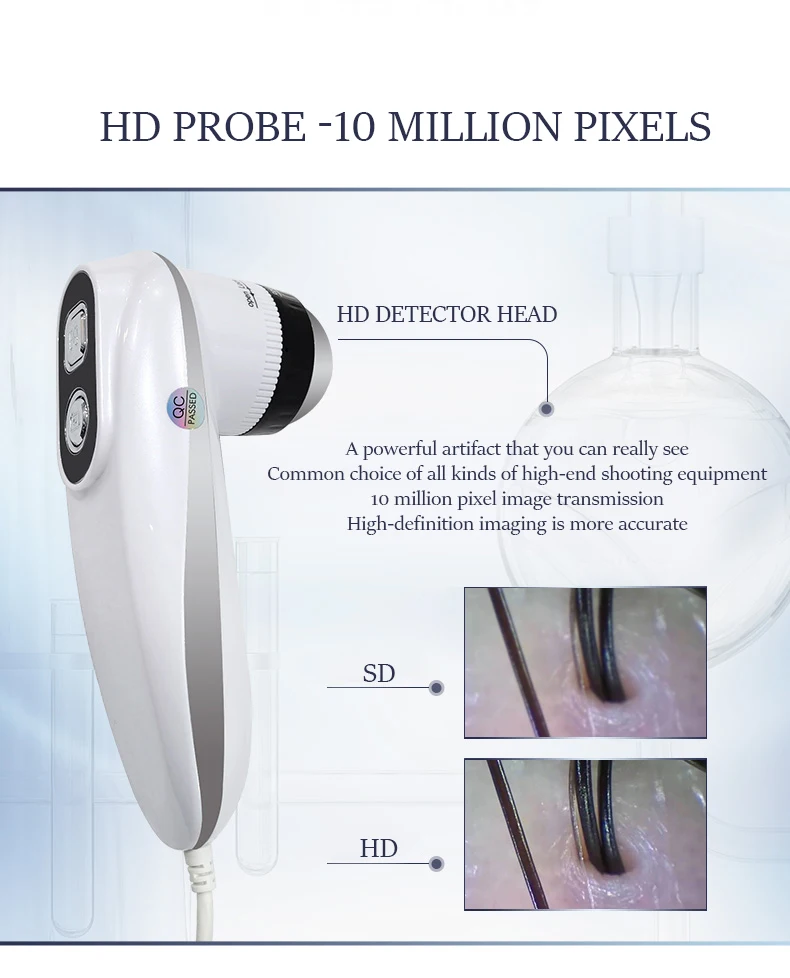 Portable Hair Scalp Scanner / Scalp Hair Follicle Detector Analyzer ...