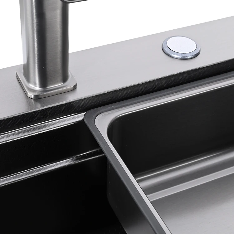 Sonsill Kitchen Sinks Stainless Steel Modern Single Slot Nano Silver ...