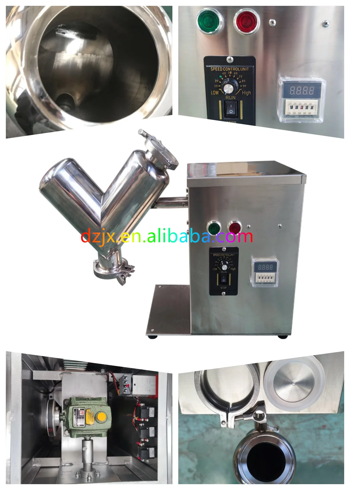 Dzjx 150l Clinical Chemistry Reagents Powder Mixers V Type Mixing ...