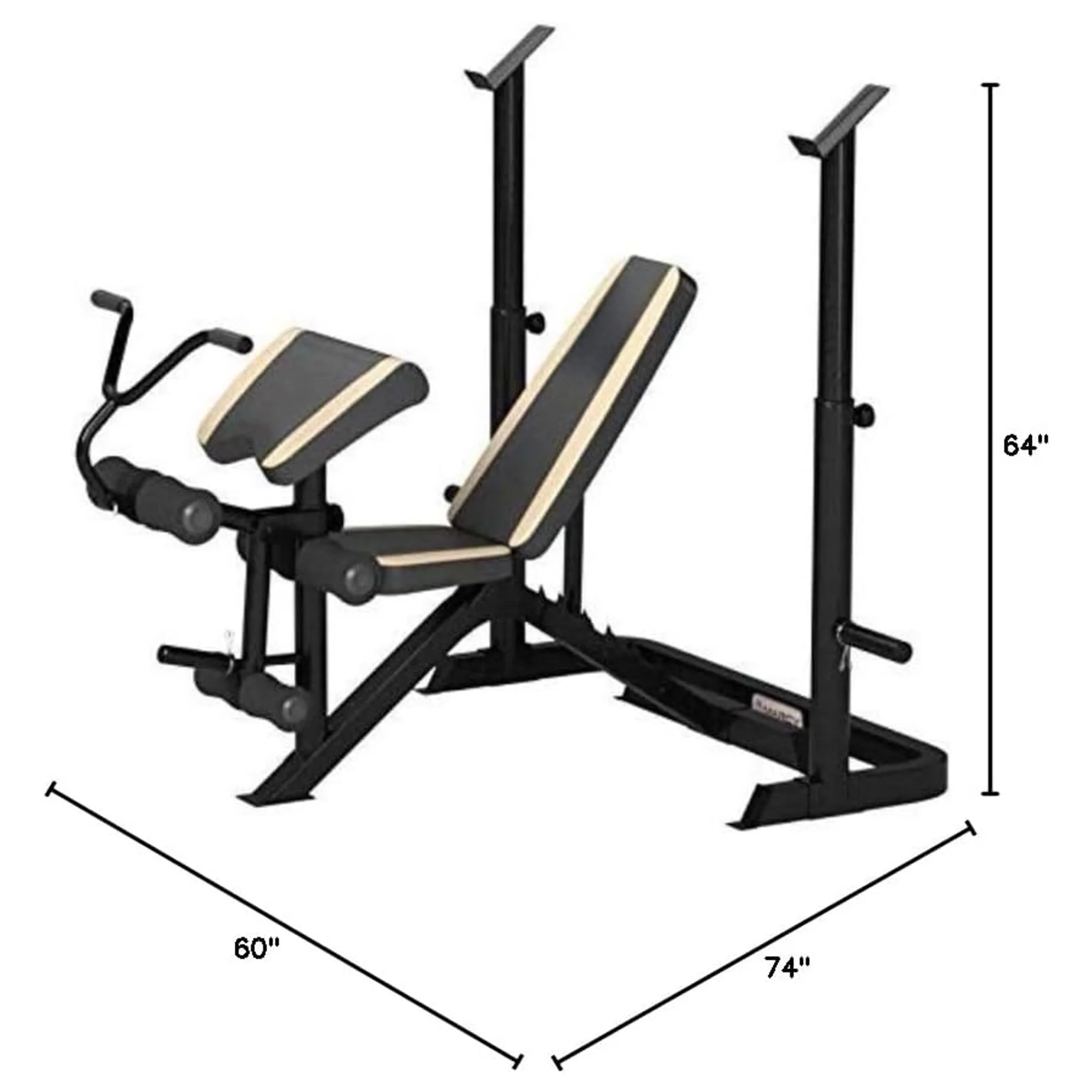 Fitness Equipment,Multifunctional Weightlifting Bed,Horizontal Push ...