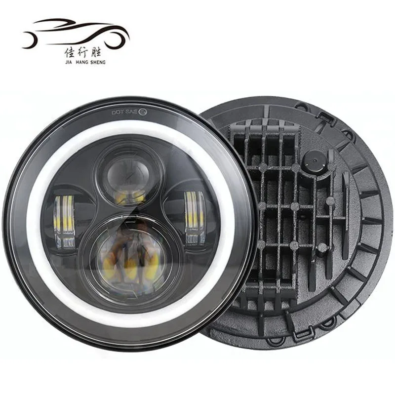 Jhs Factory Delivery 7inch Led Headlight Round 30watt High Low Beam ...