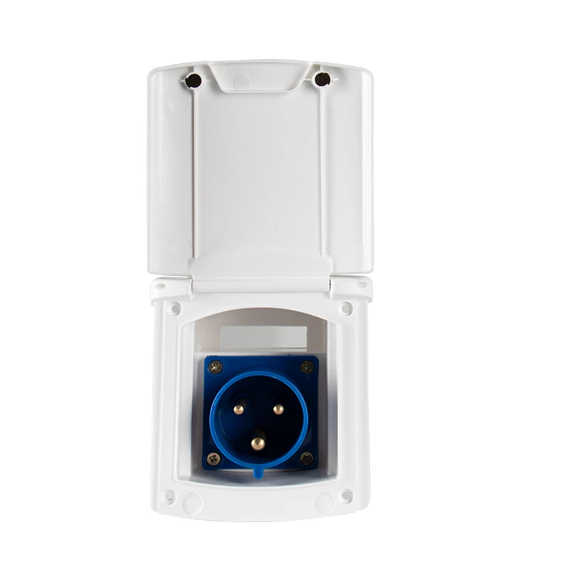 RV Camper 32A 220V-240V External Waterproof Flush Mount Hook up Plug ...