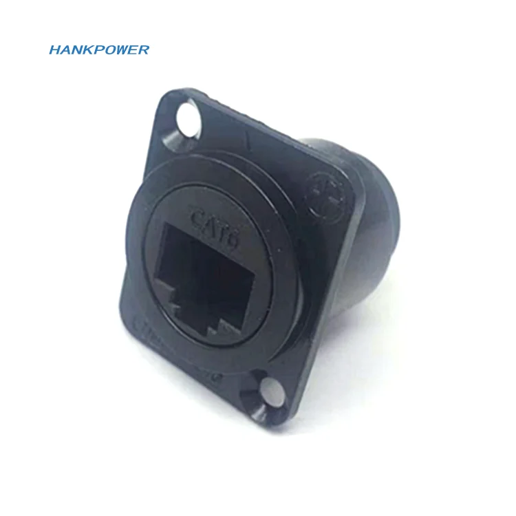 Rj45 Cat6 Socket D-type Module Industrial Panel Mount Bulkhead Signal ...