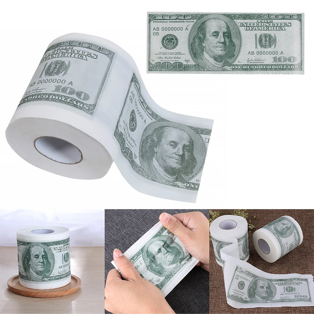 Money Printed Toilet Paper