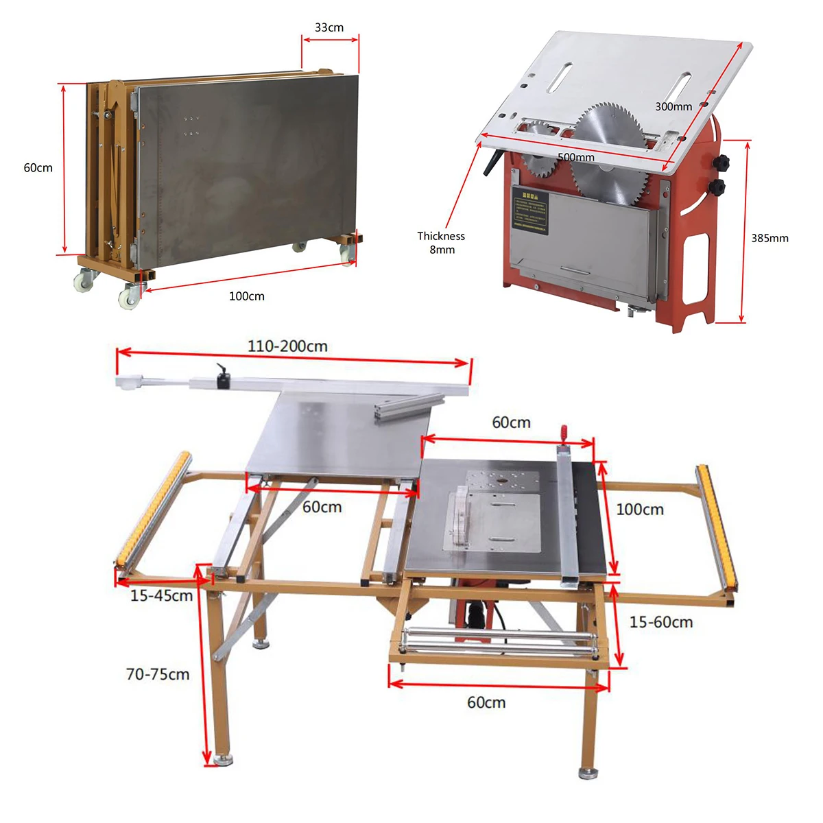 Sliding Table Panel Saw - Efficient Wood Cutting Machine