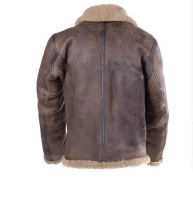Mens Bomber Shearling Zimm Modest Jacket Aviator Sheepskin Warm Filling ...