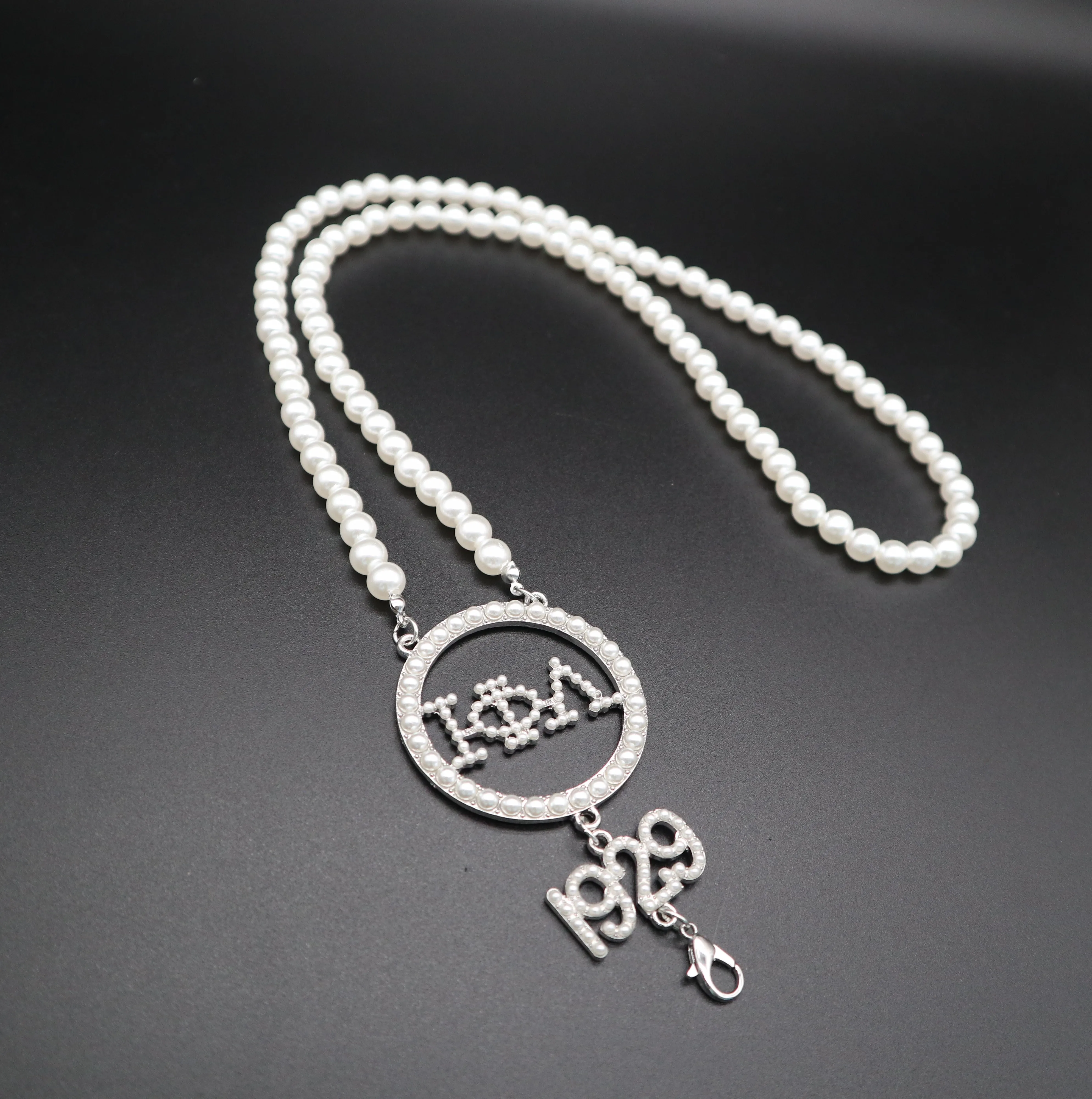 Emerald Rhinestone Keychain Green Diamond Links Incorporated Sorority ...