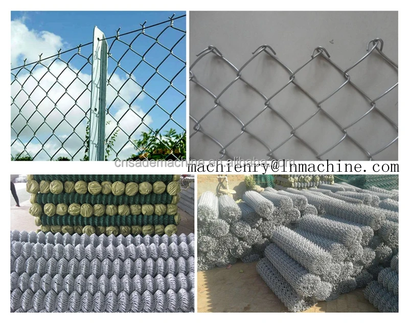 Chain Link Fencing Reinforcing Meshes Making Machine / Chain Link Fence ...