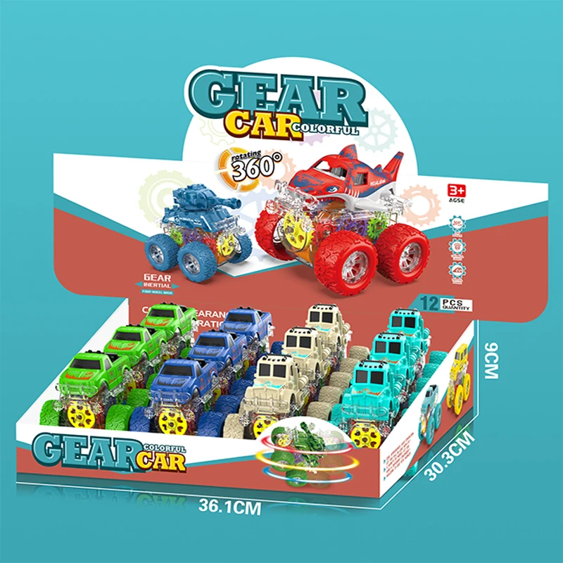 Stunt Tow Scalp Truck Kids Inertia Transparent Gear Car Electric ...