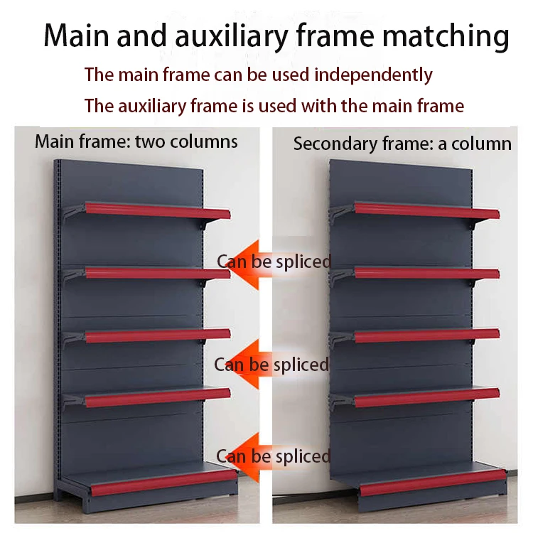 Customizable Commercial Shelves Metal Steel Wood Retail Store Display ...