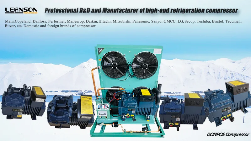 8HP Donpos Compressor - Efficient Condensing Unit for Cold Rooms