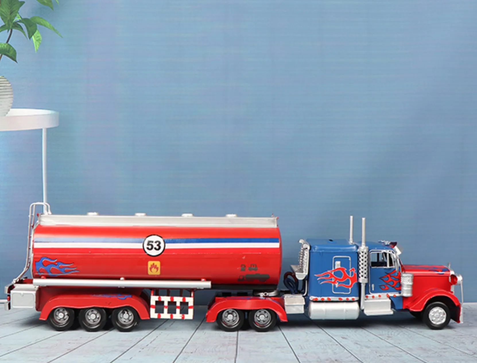 Model Toys Engineering Oil Tanker Truck Toy Iron Handmade Truck Model ...