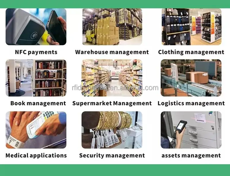 Customized Size Tags Label Blank Rfid Smart Label 13.56mhz Iso14443a ...