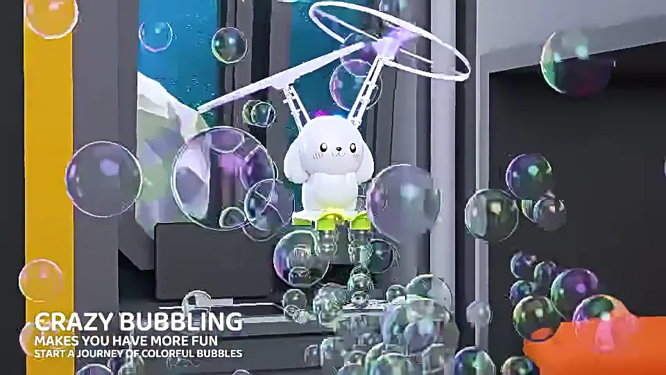 Gesture Induction Flying Electric Bubble Blower Aerobat Toy Bubble ...