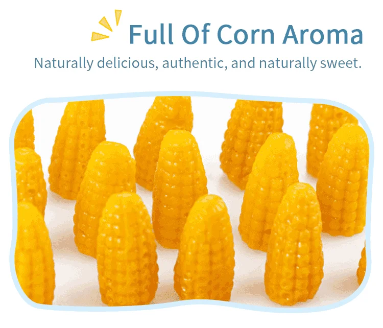 Corn Candy Fruit Flavored Gummy Halal Candy Gumdrop Children Like High ...