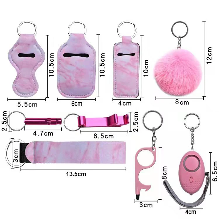 Customized Woman Personal Self Defense Keychain Led Light Lady Self ...