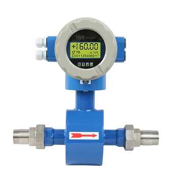 Electromagnetic Flowmeter Rs485 Hart Automatic Preset Milk Soybean Electronic Digital Low Cost ...