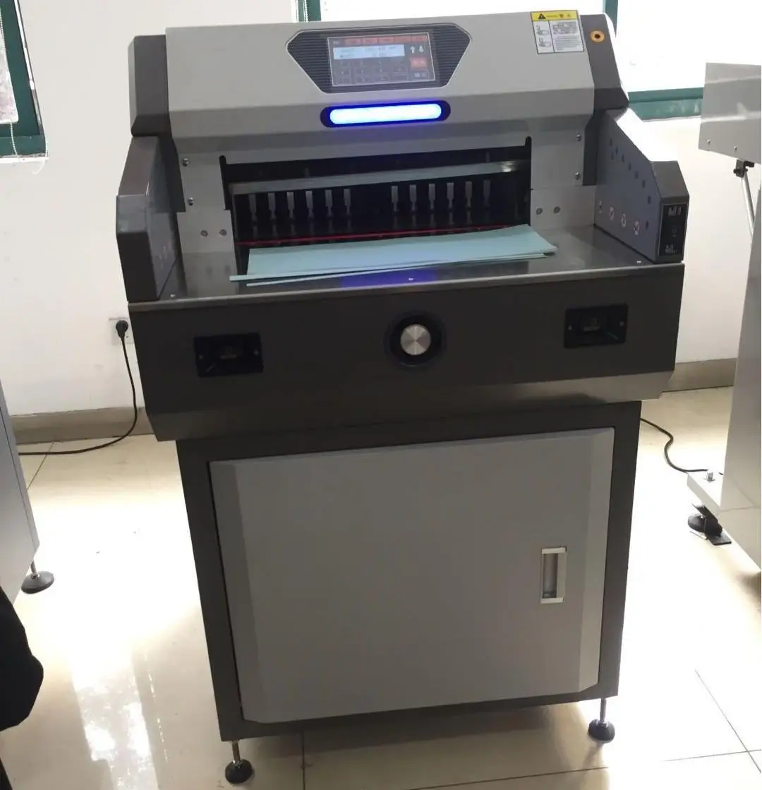 High Quality Electric Programmable A3 Guillotine Paper Cutter 490mm ...
