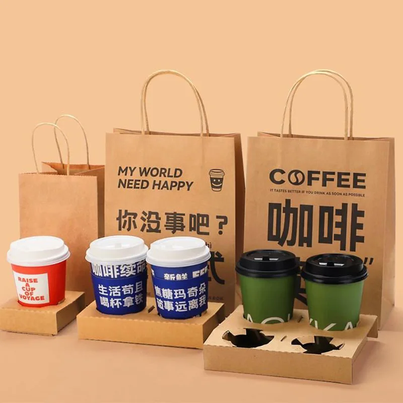 Eco Friendly Paper Coffee Cup Holders - Portable & Biodegradable