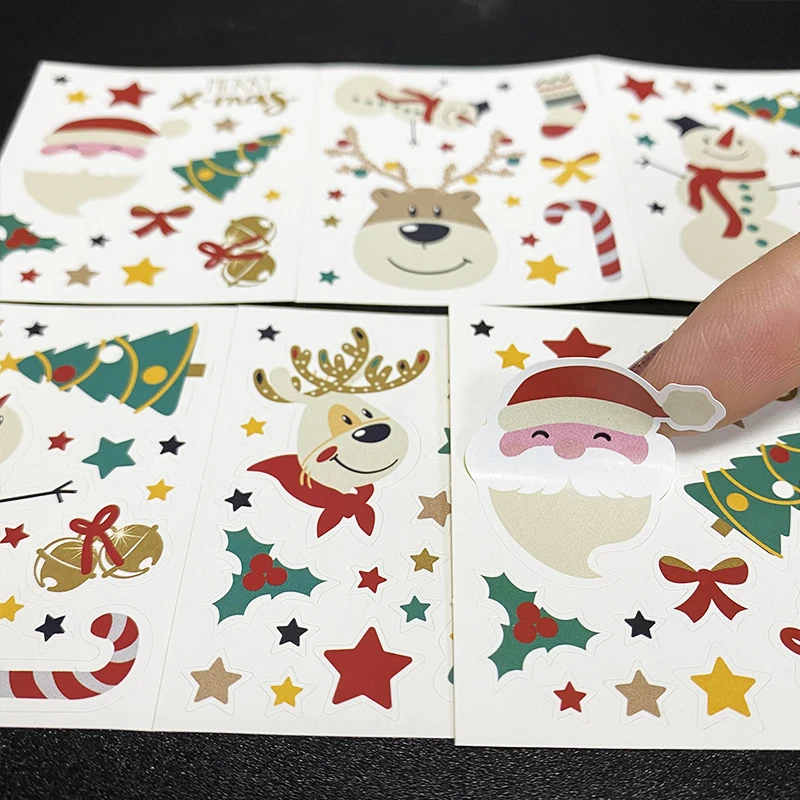 A4 A5 Full Color Pre-Cut Cartoon Label Sheet Waterproof Custom Printing ...