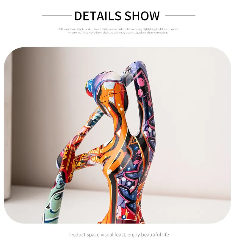 Painted Figure Figurines - Elegant Home Decor Solutions