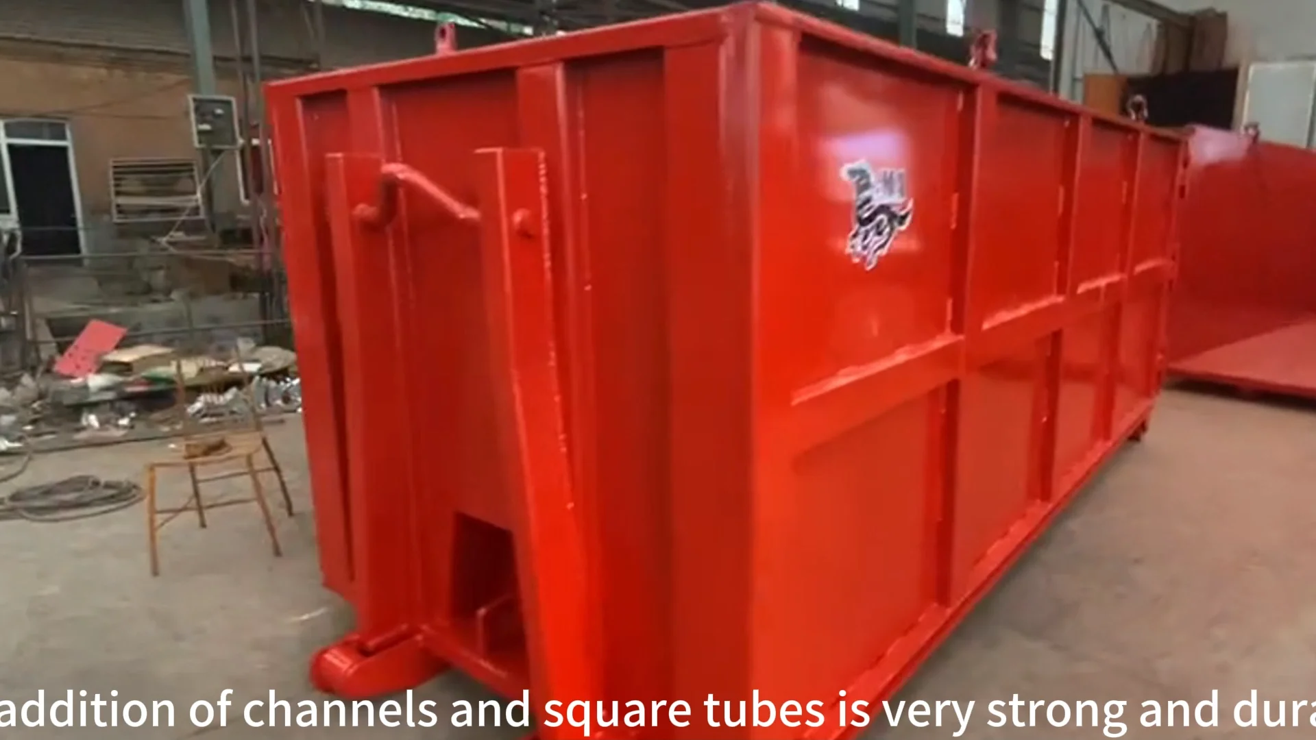 Custom Stackable Open Top Roll On Roll Off Container Truck Parts Scrap ...