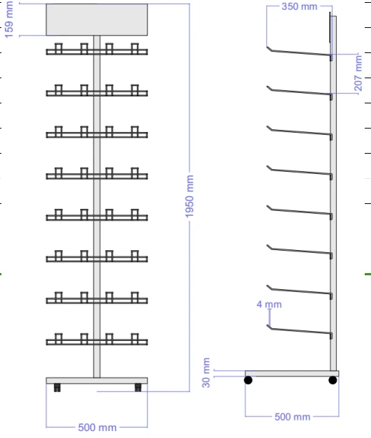 Haribo Candy Display Rack - Eye-Catching Snack Stand