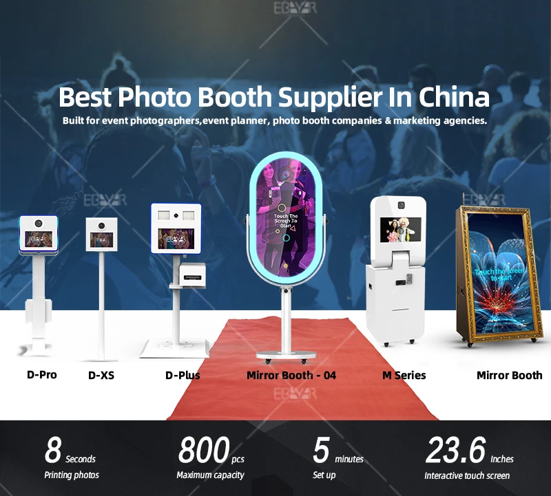 2022 Dslr Photo Booth Kiosk Oval Mirror Booth For Rental Business - Buy ...