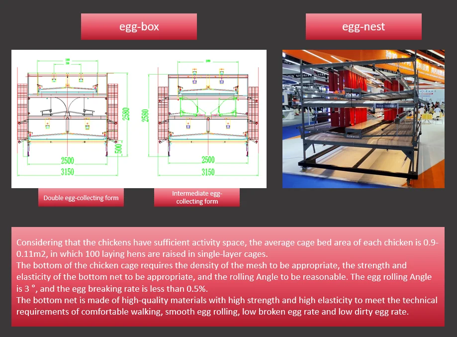 Aviary System Laying Hen Poultry Chicken Farm Chicken Nesting Box Layer ...