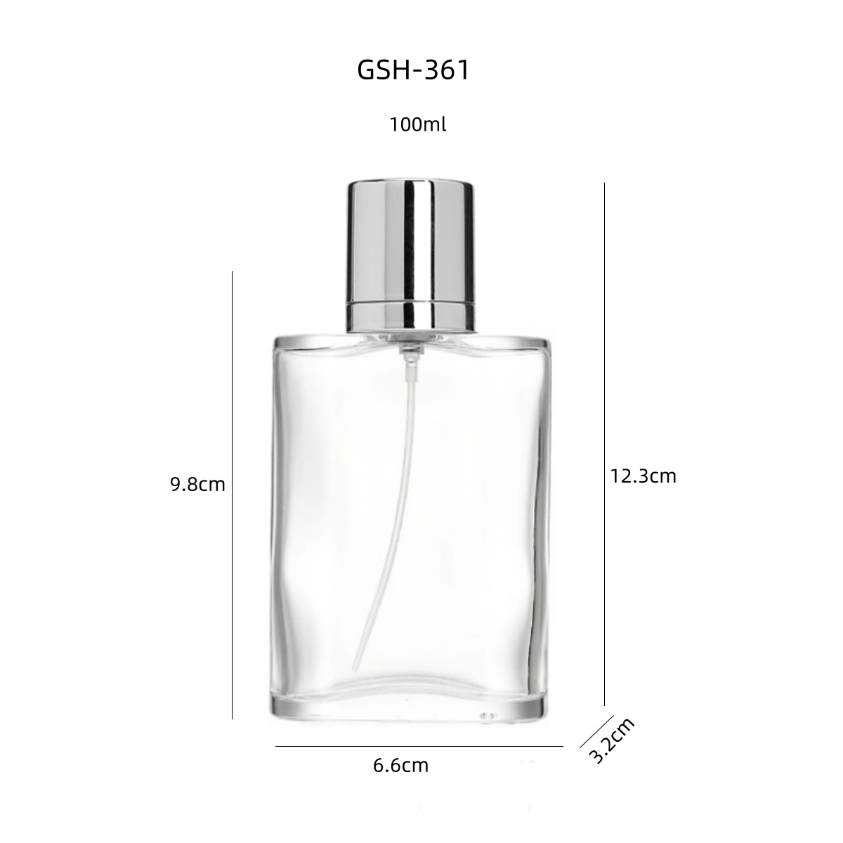 Clear Modern Perfume Glass Bottle 30ml 50ml 100ml Round Empty Perfume ...