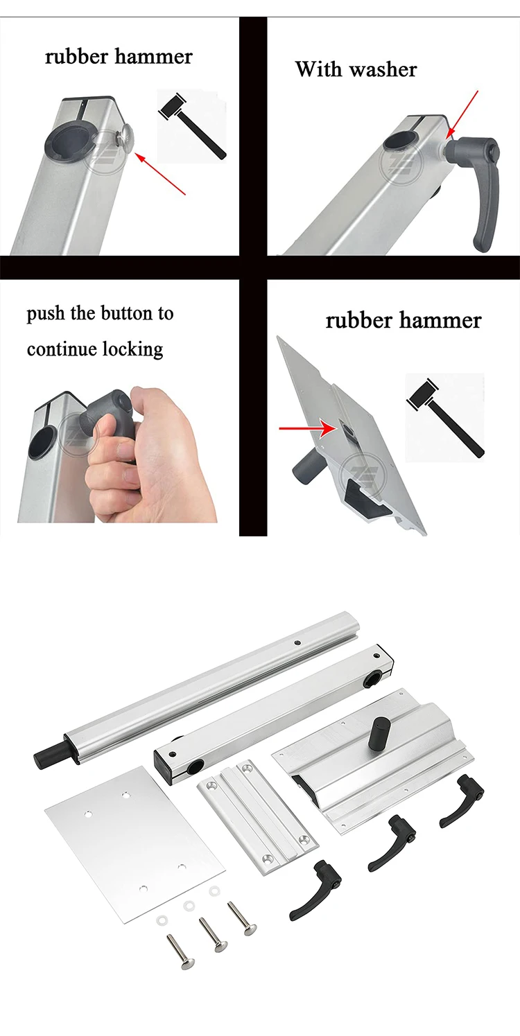 Original Factory RV Folding Table Leg Height Adjustable Aluminum Alloy ...