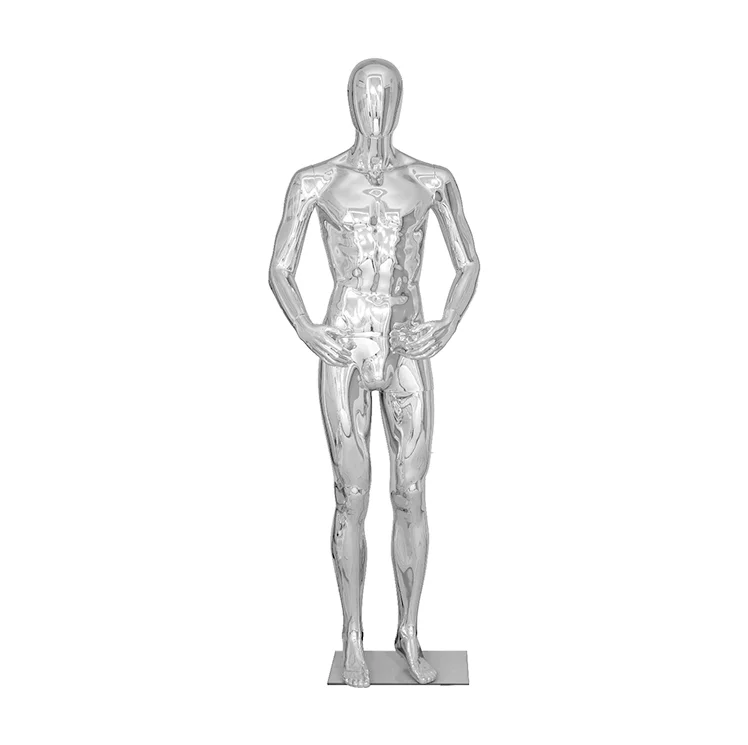 Chrome Silver Mannquins Fashion Model PP Plastic Dunmmy Electroplating chrome-silver-mannquins-fashion-model-pp-plastic-dunmmy-electroplating