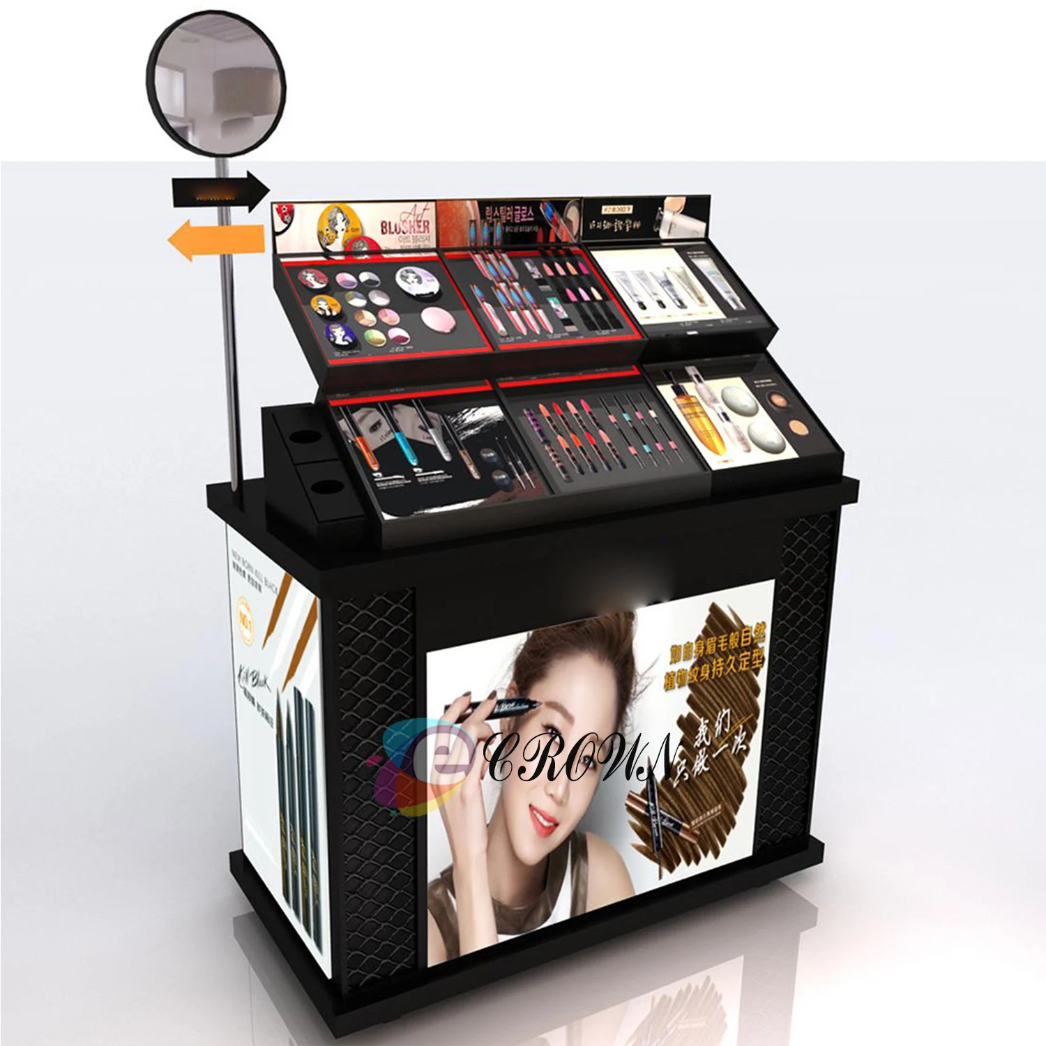 Luxury Kiosk Display Furniture Display Cabinet Cosmetic Display ...