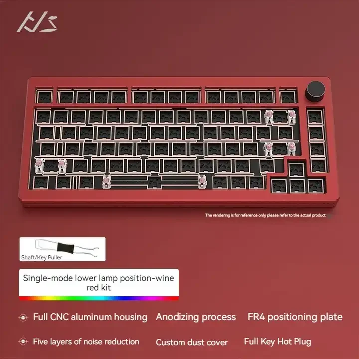 AL75 Customized Mechanical Keyboard Kit - CNC Aluminum Case