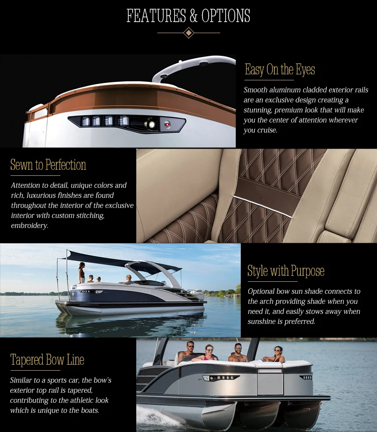 Luxury Aluminum Pontoon Boat - Customized Yacht Experience