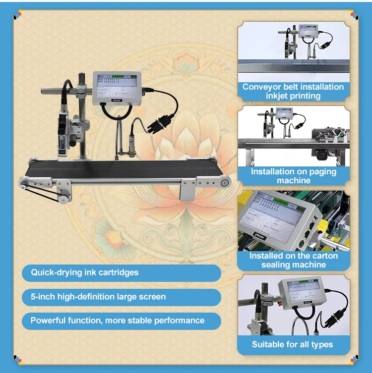 WISEPRINT Online Desktop Conveyor Tin Can Thermal Printer Date Coding ...